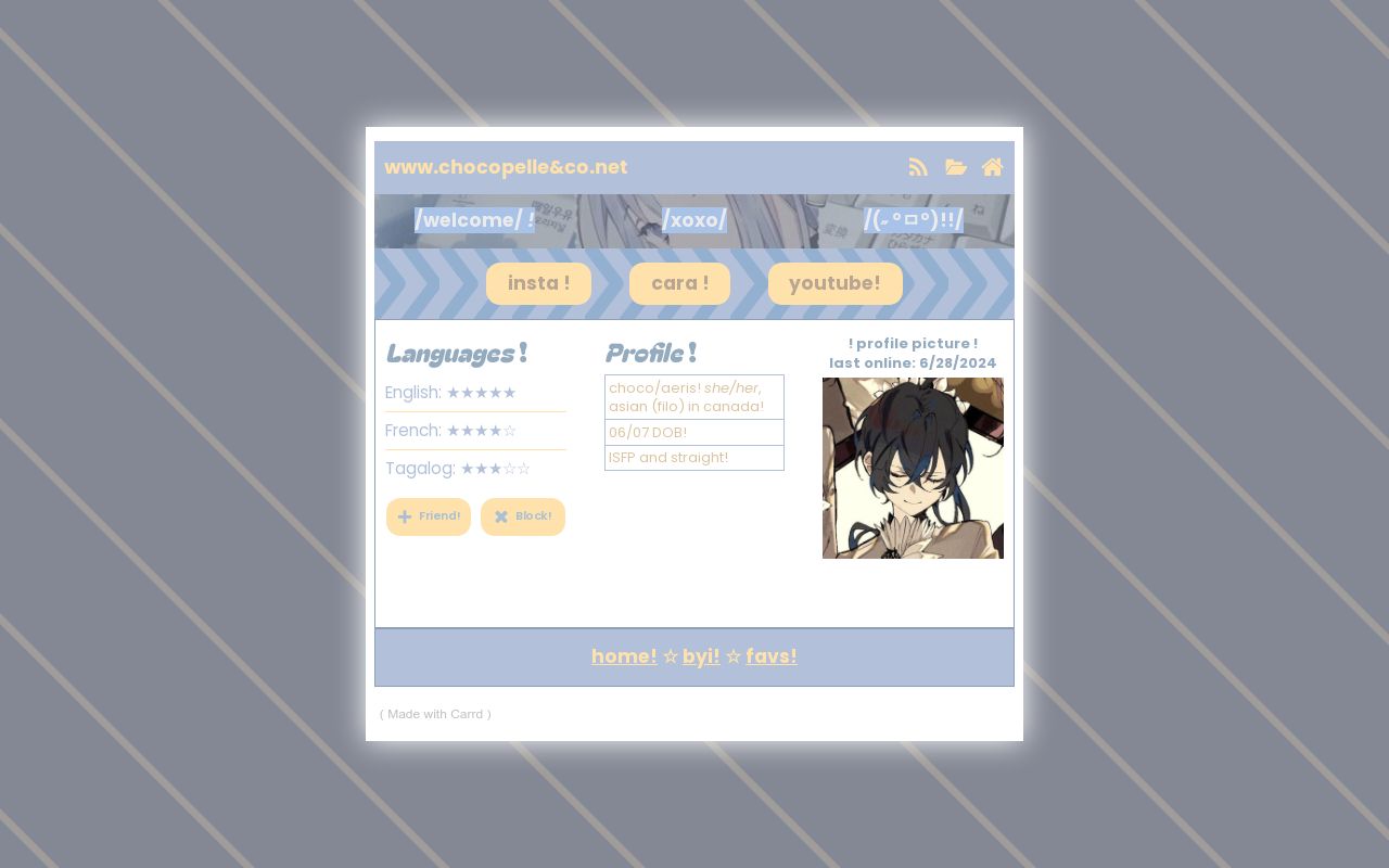 choco's little website